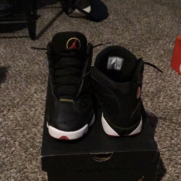 Shoes | Jordan 13 Black And White Red Bottoms | Poshmark